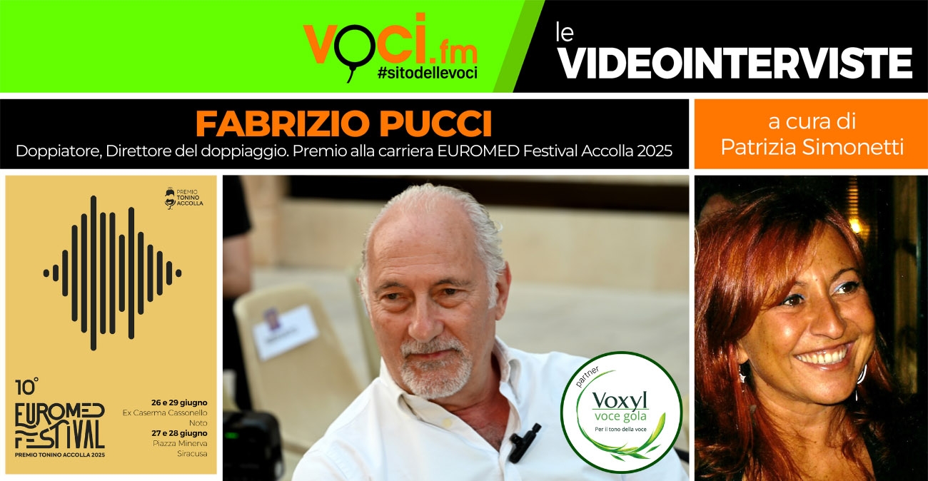Euromed Festival Accolla 2025: su VOCI.fm il Premio alla Carriera Fabrizio Pucci - voci.fm